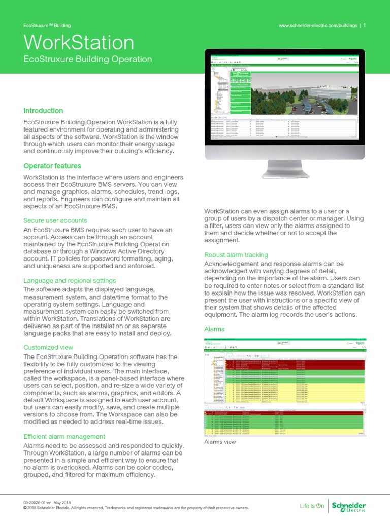 01.2 WorkStation - EcoStruxure Building Operation | PDF | Computer ...