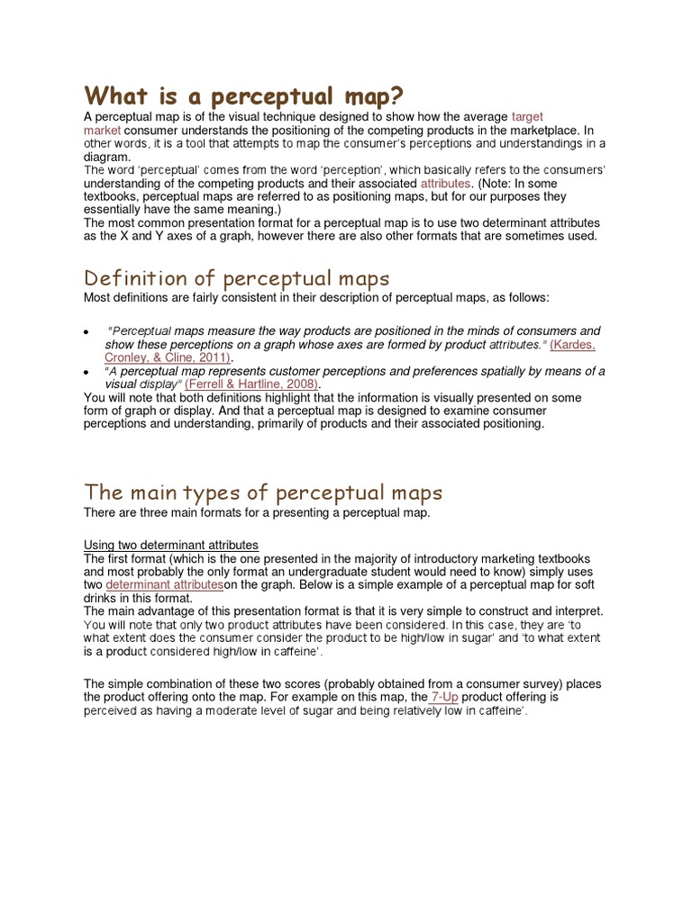 What Is A Perceptual Map | PDF | Perception | Market Segmentation