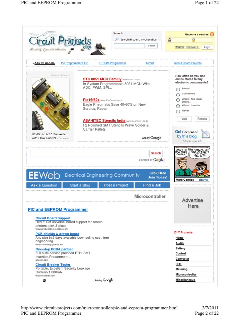 Microcontroller Pic-And-Eeprom | PDF | Microcontroller | Electrical Connector