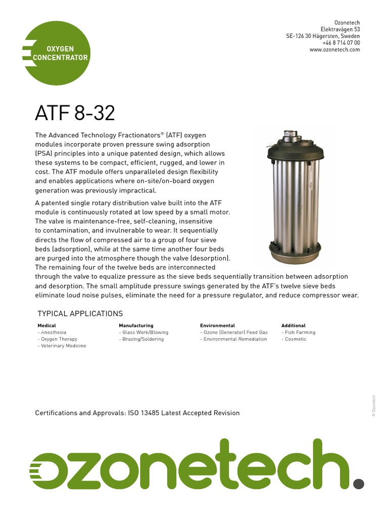 Datasheet - Atf v1.0 En-Web 1 | PDF | Pipe (Fluid Conveyance) | Oxygen
