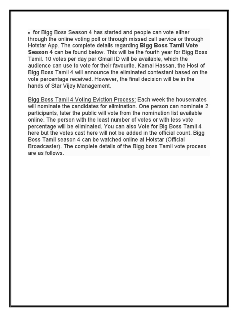 Season 4 Can Be Found Below. This Will Be The Fourth Year For Bigg Boss ...