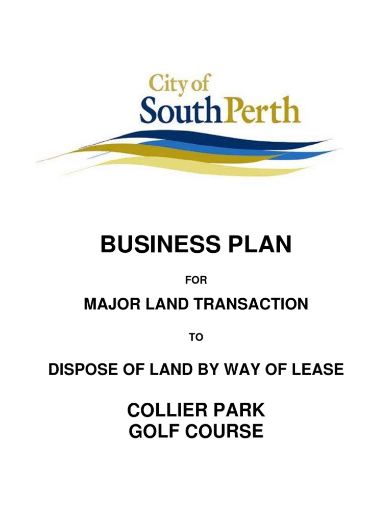 Collier Park Golf Course Business Plan V3 June 2010x1 | PDF | Lease ...
