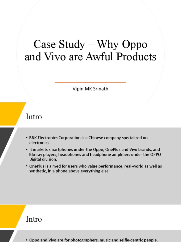 Case Study - Why Oppo and Vivo Are | PDF | Mobile Computers | Retail