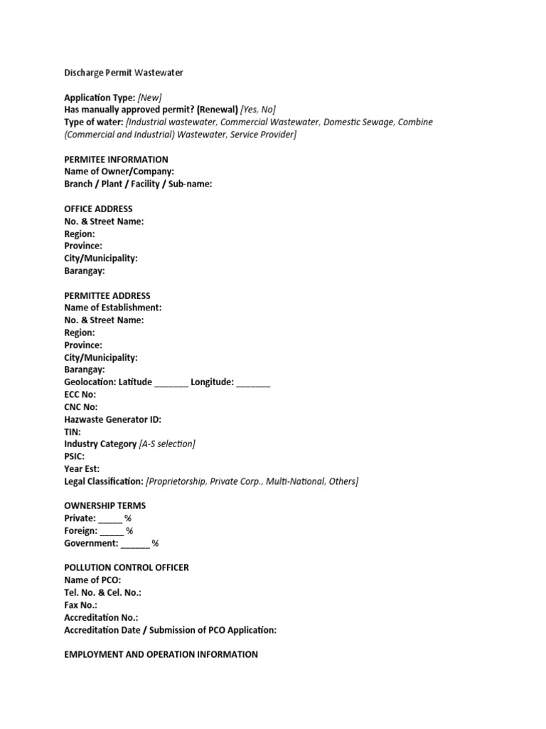 Discharge Permit Wastewater | PDF | Sewage Treatment | Wastewater