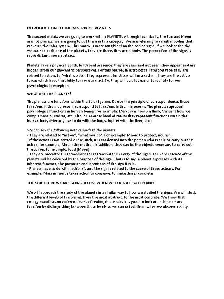 Introduction To Planets | PDF | Planets In Astrology | Esoteric Cosmology