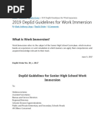 Objectives of The Work Immersion | PDF