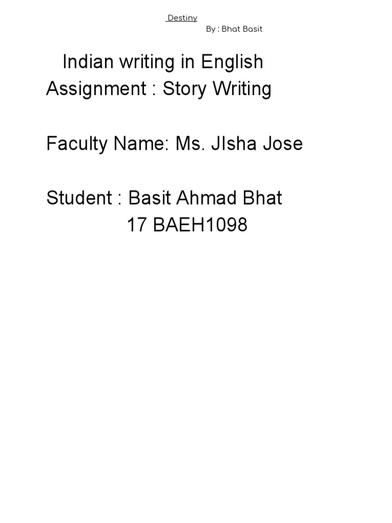 Indian Writing in English | PDF