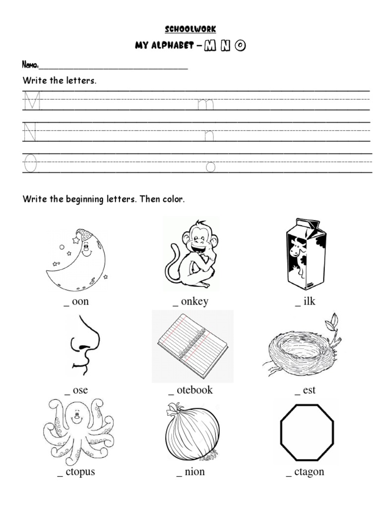 My Alphabet MNO | PDF