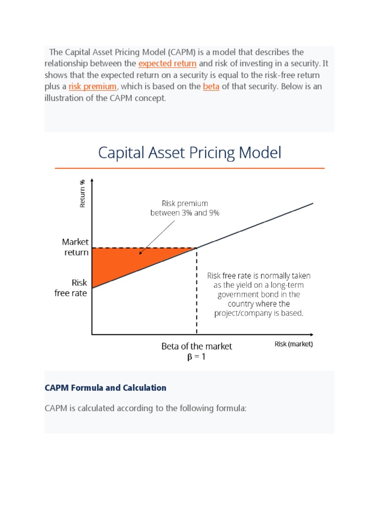 CAPM Notes and Practice Questions | PDF | Capital Asset Pricing Model ...