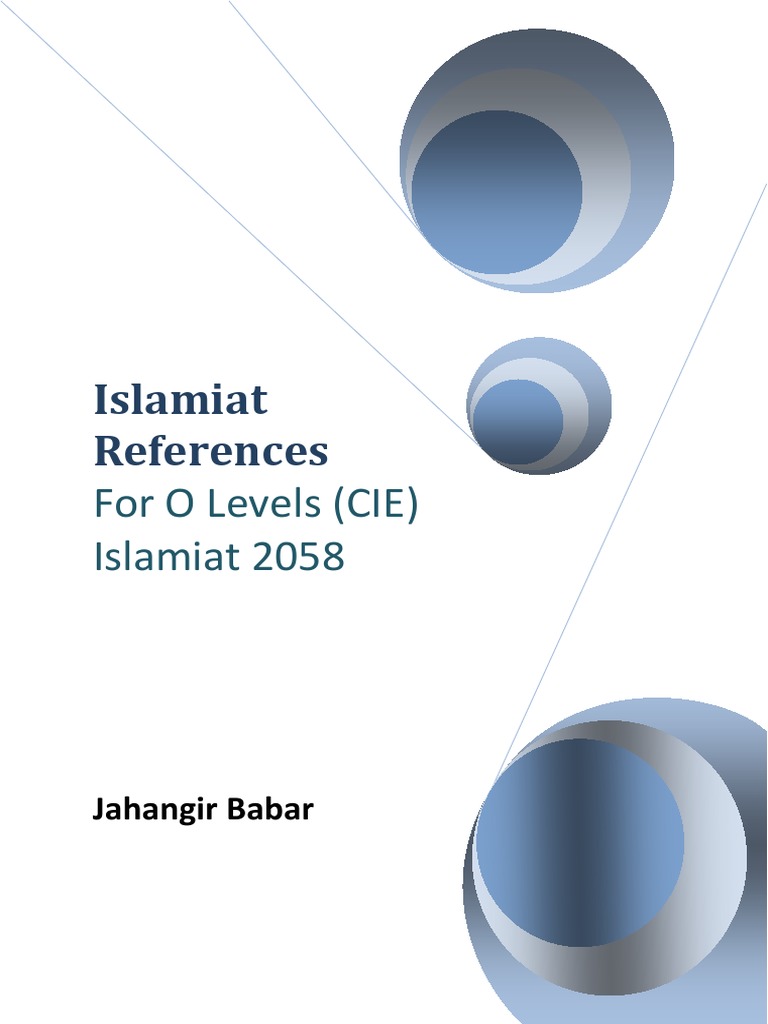 Islamiat References: For O Levels (CIE) Islamiat 2058 | PDF | Muhammad | Hadith