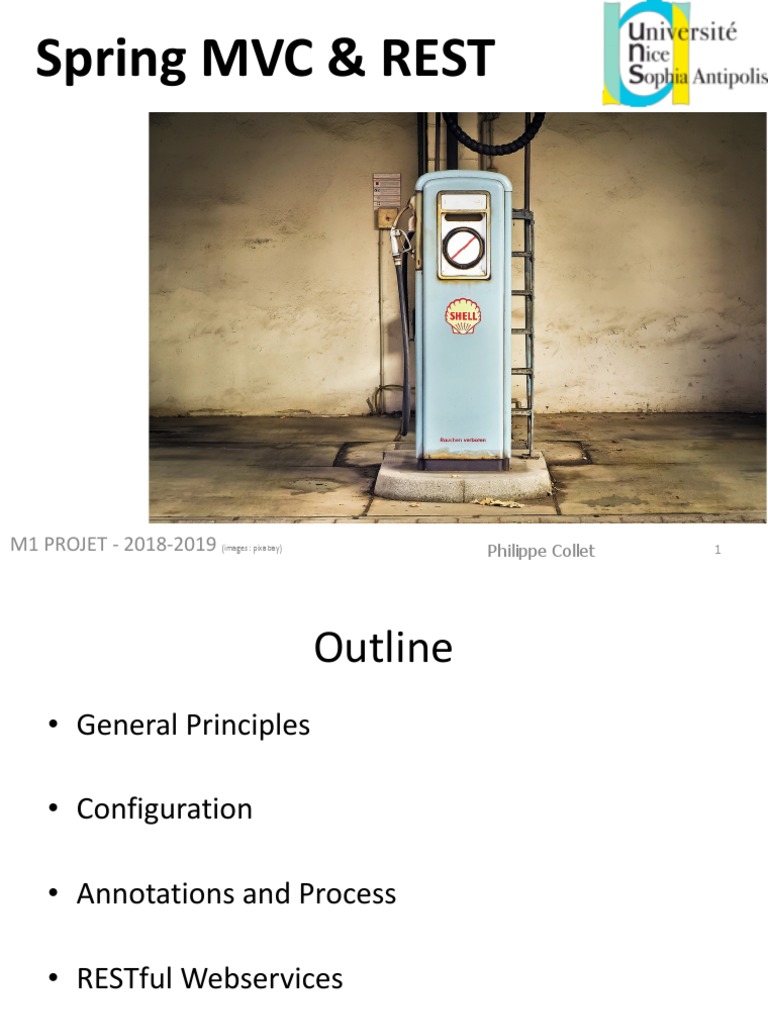 M1 Projet SpringWS 1819-v01 PDF | PDF | Representational State Transfer | Model–View–Controller