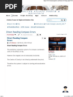 Magnetic Compass Error Explained | PDF | Compass | Force