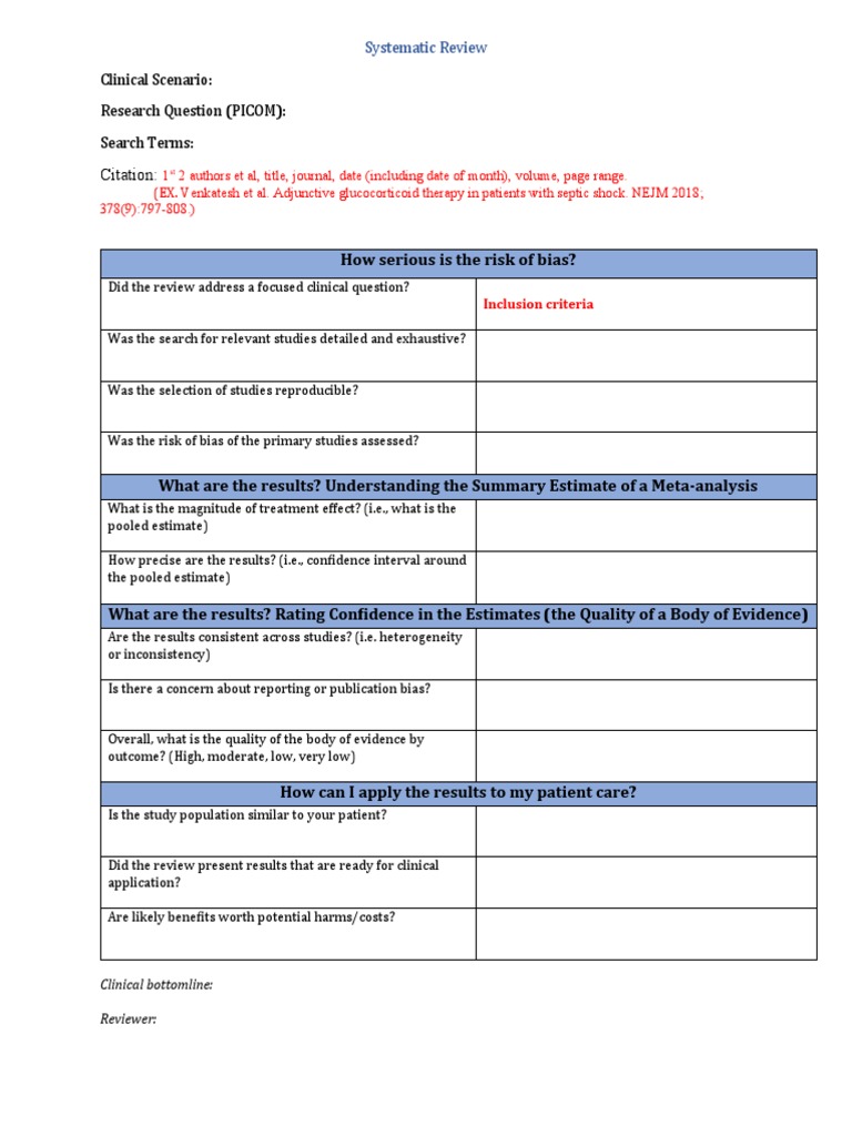 Citation:: How Serious Is The Risk of Bias? | PDF | Self-Improvement ...