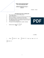 Form 4 Additional Mathematics Revision Questions | PDF | Quadratic ...