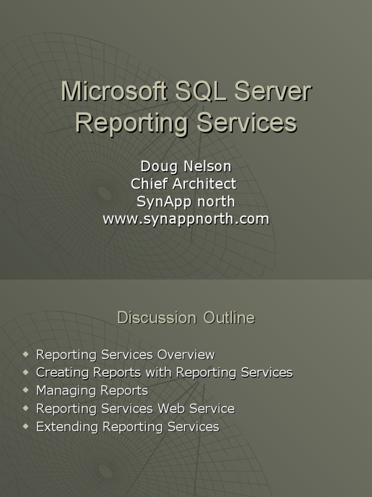 Microsoft Sql Server Reporting Services Pdf World Wide Web