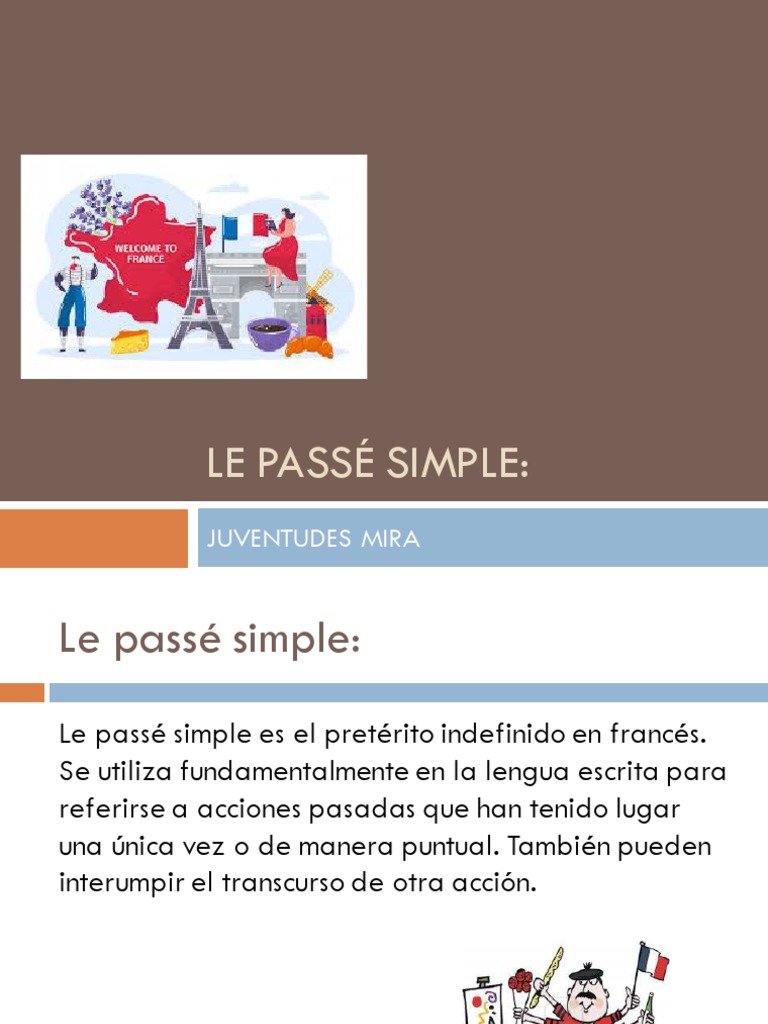 Conjugación del Passé Simple en Francés | PDF