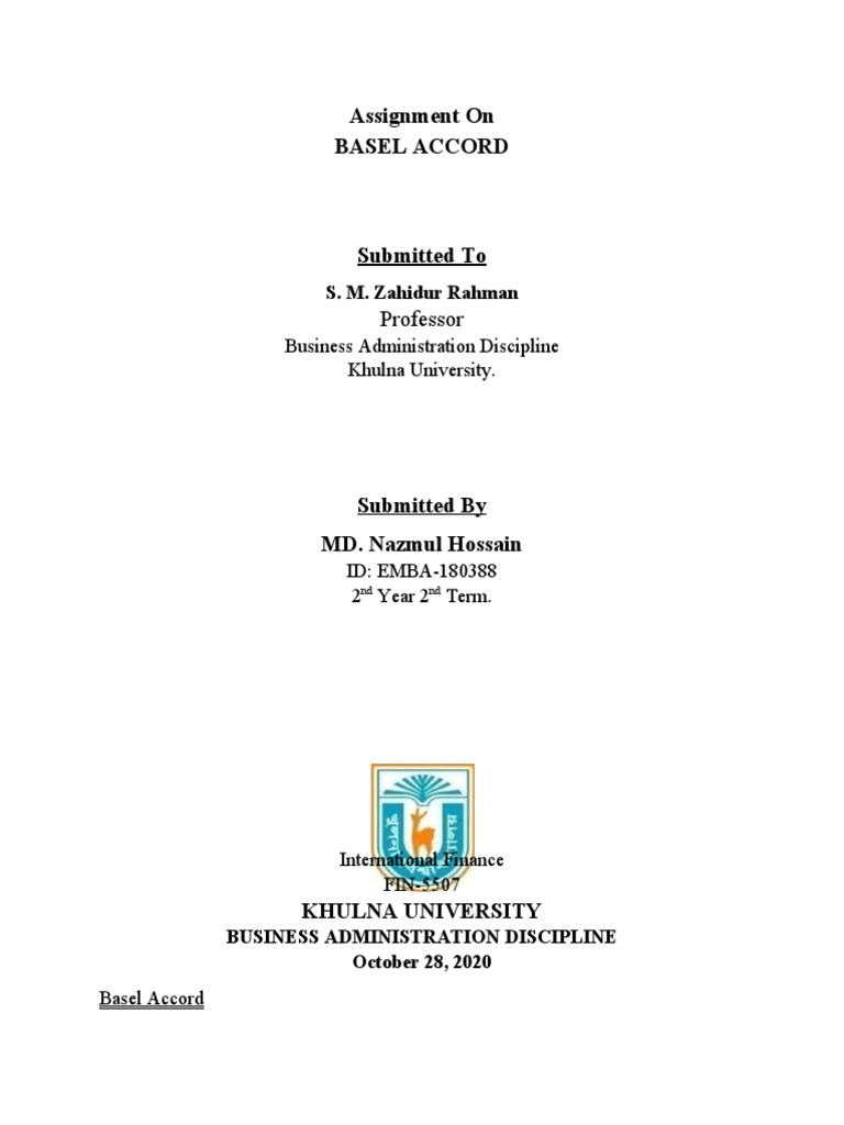 Overview of Basel Accords and Reforms | PDF | Basel Iii | Basel Ii