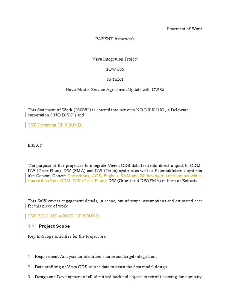TST Document CP ROUND1: Project Scope | PDF | Specification (Technical ...