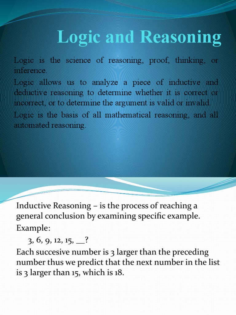 Logic and Reasoning | PDF | If And Only If | Argument