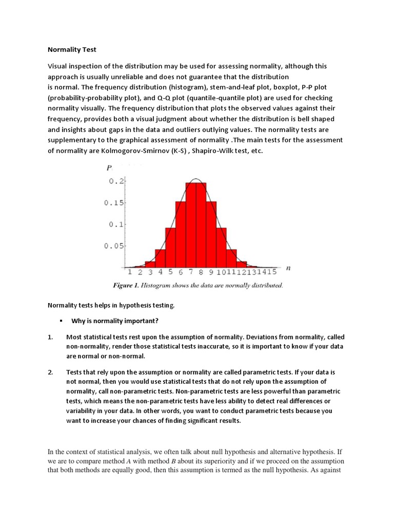 3.normality Test and Homogenity | PDF | Statistical Significance | Chi ...