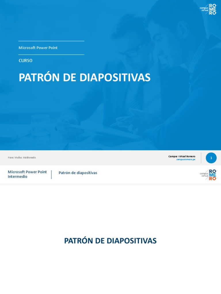 Uso del Patrón de Diapositivas en PowerPoint | PDF | Microsoft ...