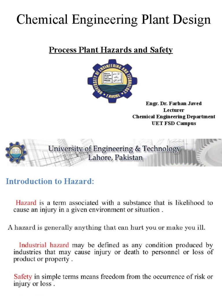 Lec 3 - Plant Hazards | PDF | Prevention | Occupational Safety And Health