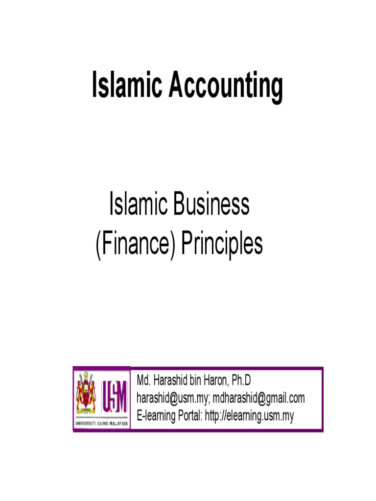 Islamic Accounting: Islamic Business (Finance) Principles | PDF ...