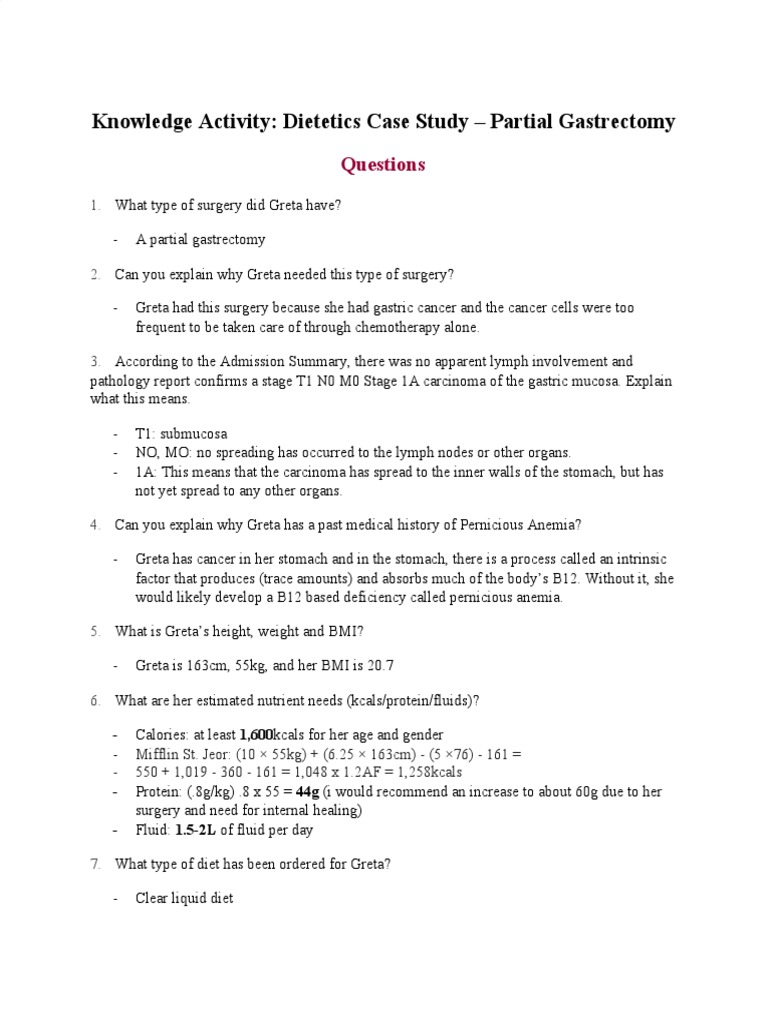 Clinical Gi Case Studies | PDF | Crohn's Disease | Bariatric Surgery