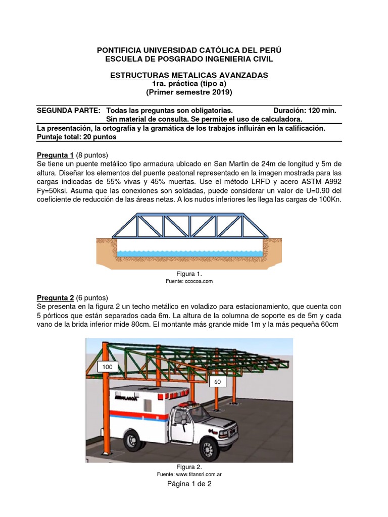 Práctica de Estructuras Metálicas Avanzadas | PDF