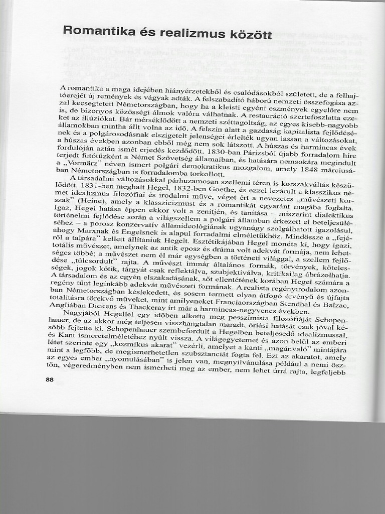 Györffy Miklós - A Német Irodalom Rövid Története - Romantika És Realizmus Között | PDF