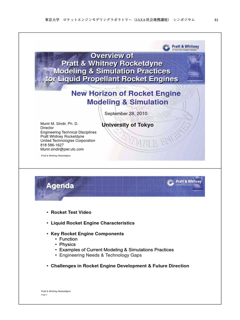 Overview of Liquid Propellant Rocket Engine Modeling and Simulation ...