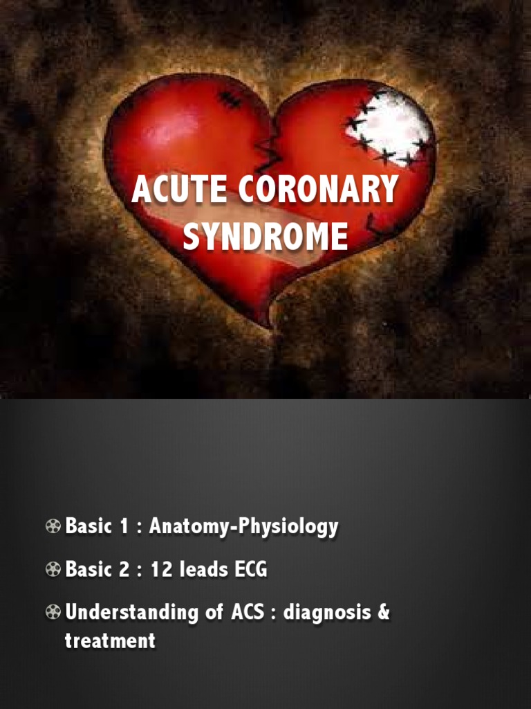 Acs 1 Pdf Pdf Coronary Circulation Coronary Artery Disease