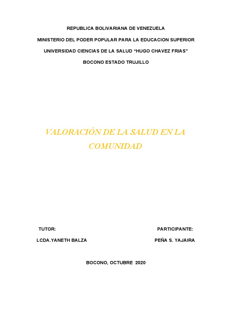 Valoracion de La Familia en La Comunidad | PDF | Familia | Bienestar