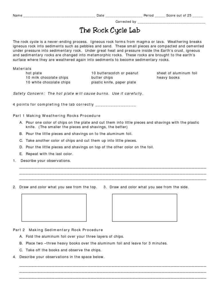 The Rock Cycle Lab: Materials | PDF | Sedimentary Rock | Rock (Geology)