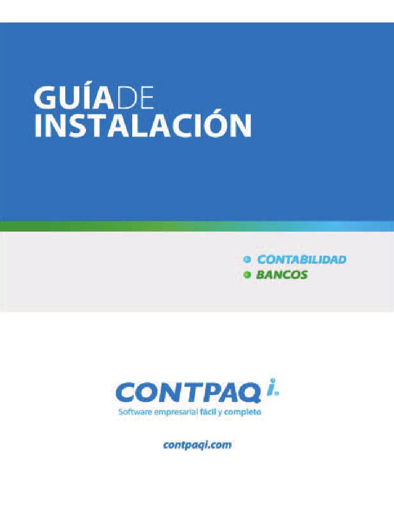 Guía de Instalación CONTPAQ I® CONTABILIDAD-BANCOS | PDF | Servidor SQL ...