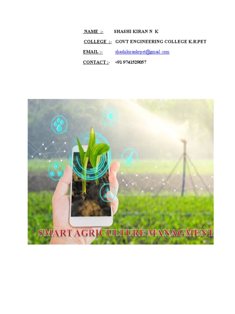 Name - Shashi Kiran N K College - Govt Engineering College K.R.Pet Email: - CONTACT - +91 ...