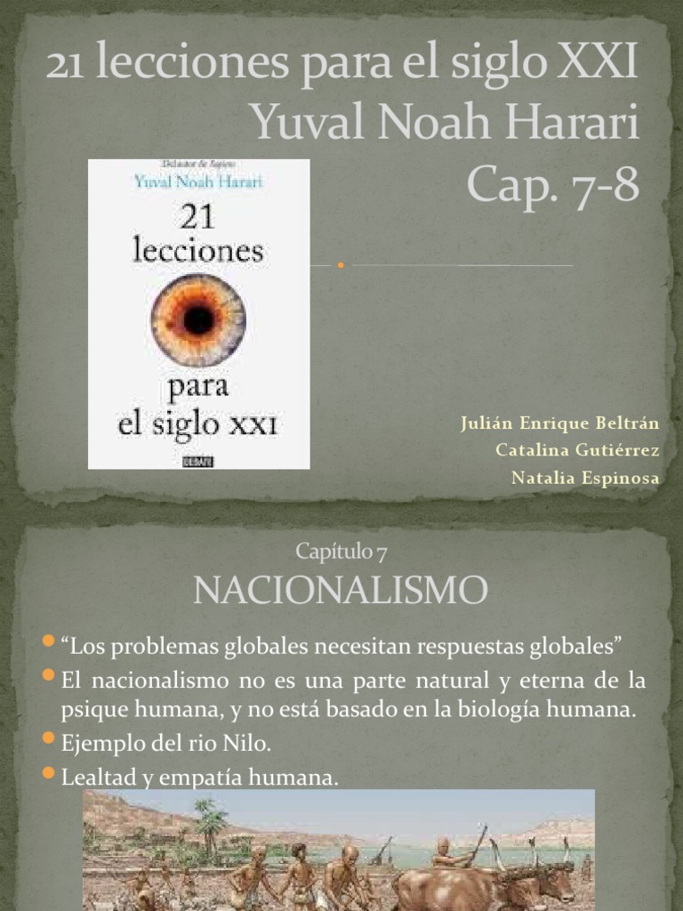 21 Lecciones para El Siglo XXI | PDF | Nacionalismo | Homo Sapiens