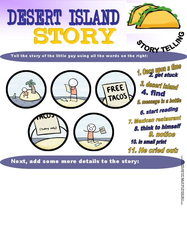 Desert Island Story Storytelling Based On Picture Picture Stories ...