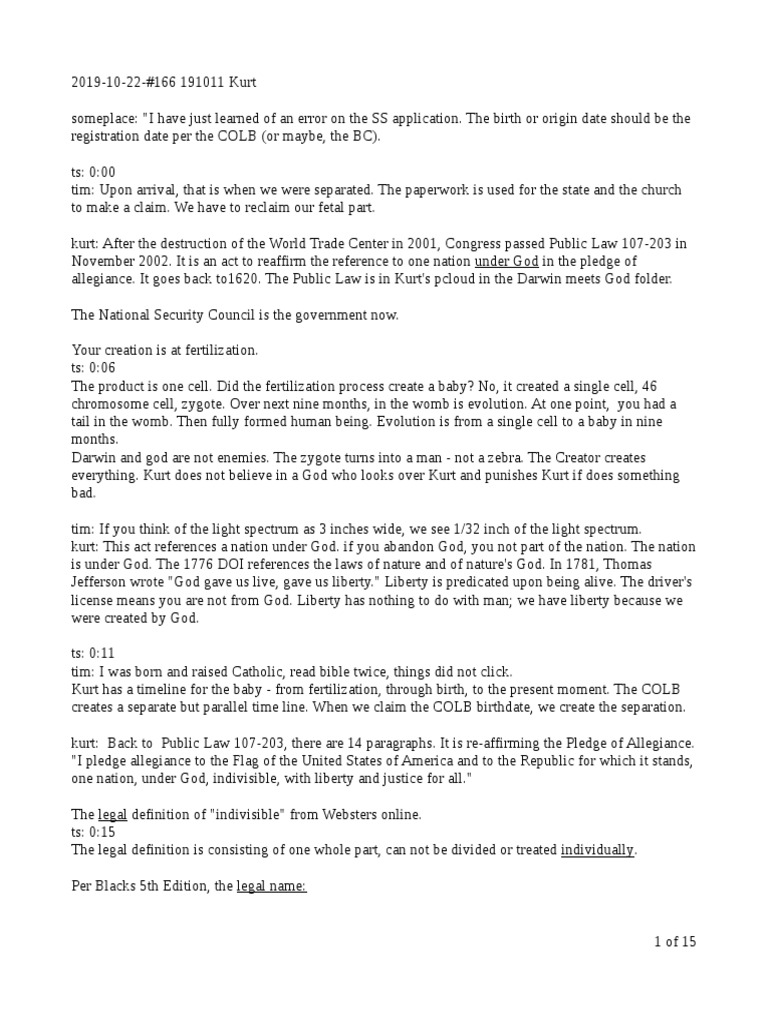 Kurt Registration Number | PDF | Pledge Of Allegiance | Placenta