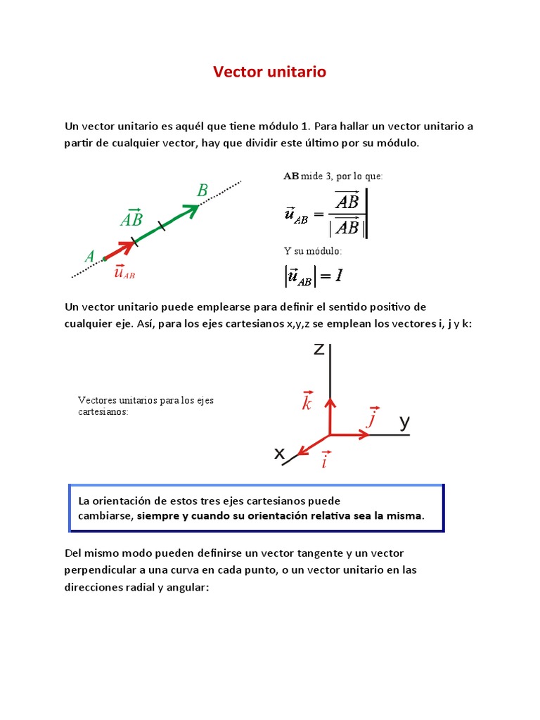 Vector Unitario | PDF