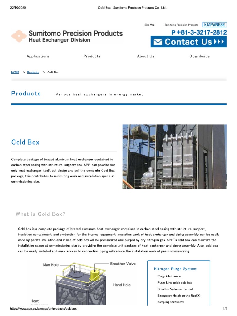 What Is A LNG Cold Box | PDF