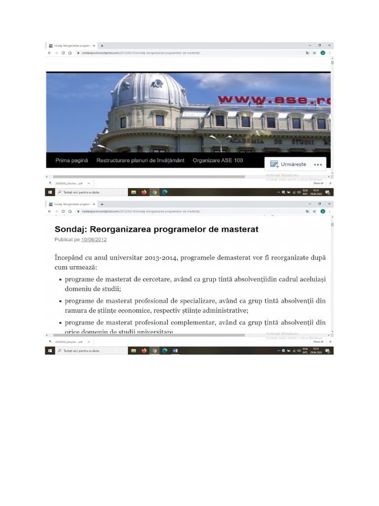 Master de Cercetare Versus Master Profesional | PDF
