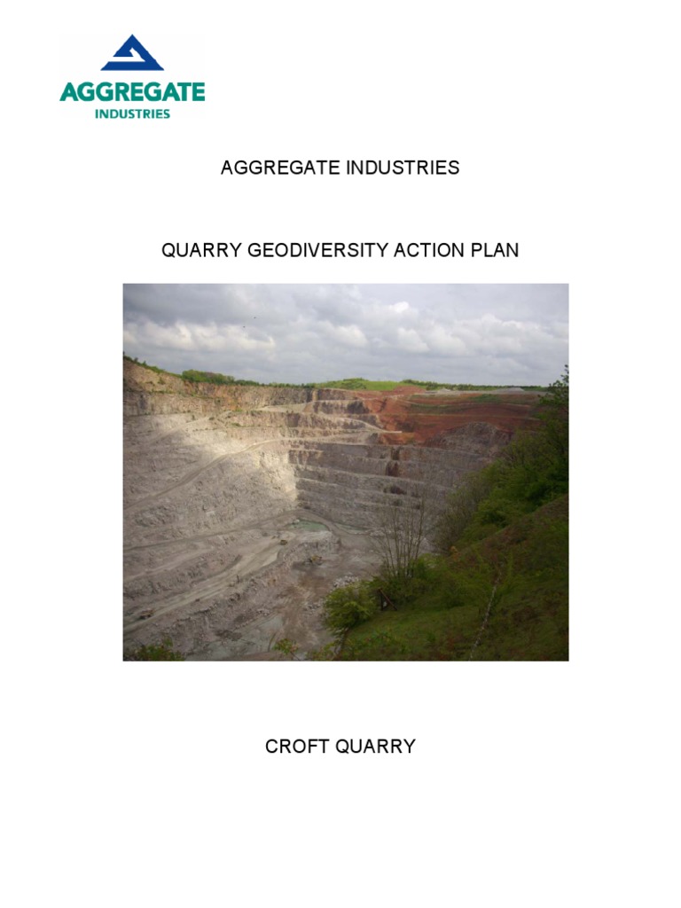 Croft Quarry Geodiversity Action Plan | PDF | Rock (Geology) | Geochemistry