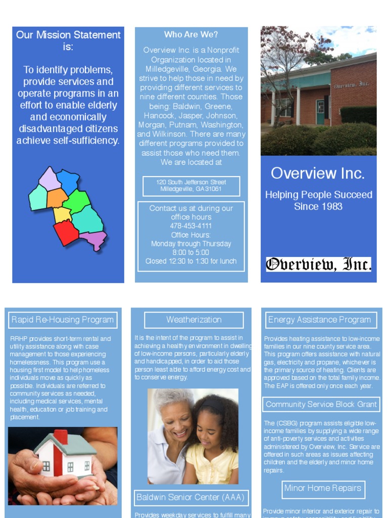 Overview Brochure | PDF | Homelessness | Poverty