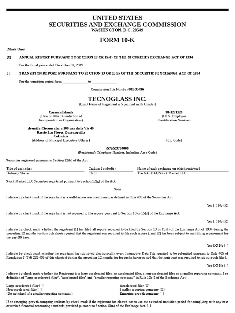 United States Securities and Exchange Commission FORM 10-K: WASHINGTON ...