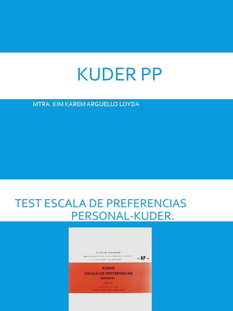 Kuder Personal | PDF
