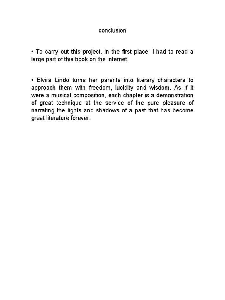 Conclusion Ingles | PDF