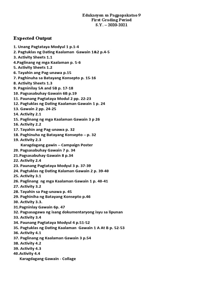 Expected-output-first-Grading in Esp | PDF