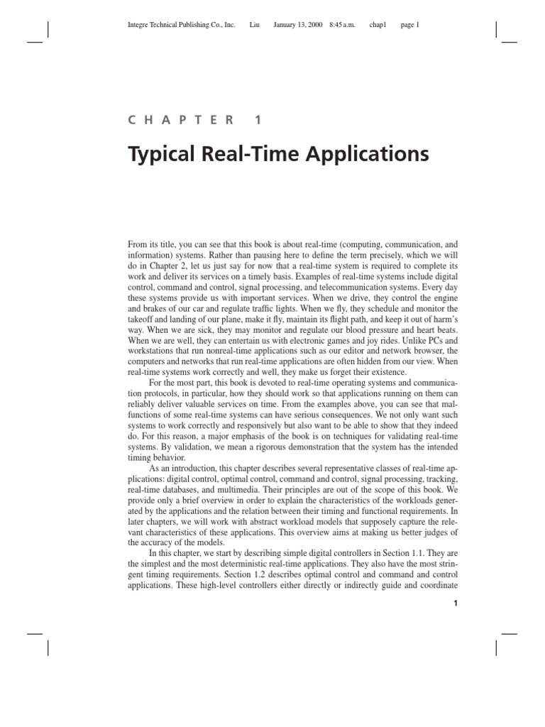 Jane - W - S - Liu - Real - Time - Systems | PDF | Sampling (Signal Processing) | Control Theory