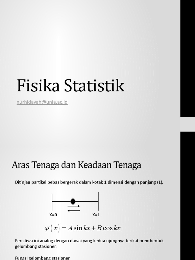 Fisika-Statistik 1 | PDF